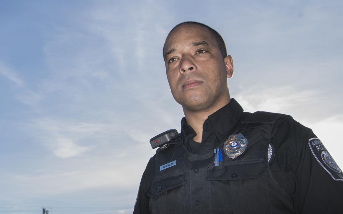 Dante Robinson named Amherst police department's first Officer of the Year