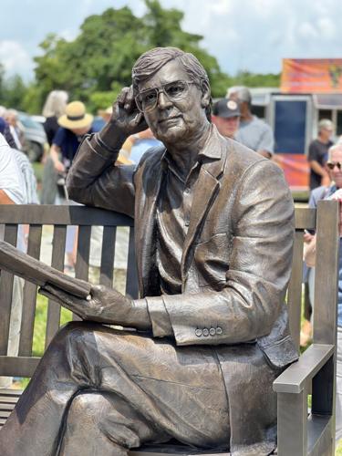 Nelson County unveils statues of Earl Hamner, Jimmy Fortune