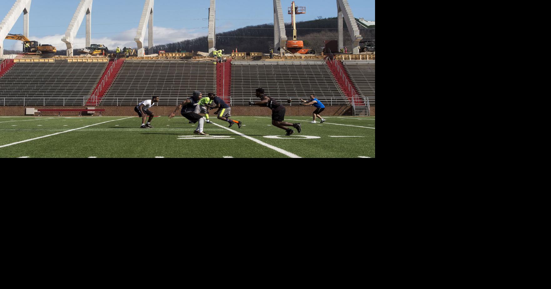 Photos: LU stadium expansion taking shape