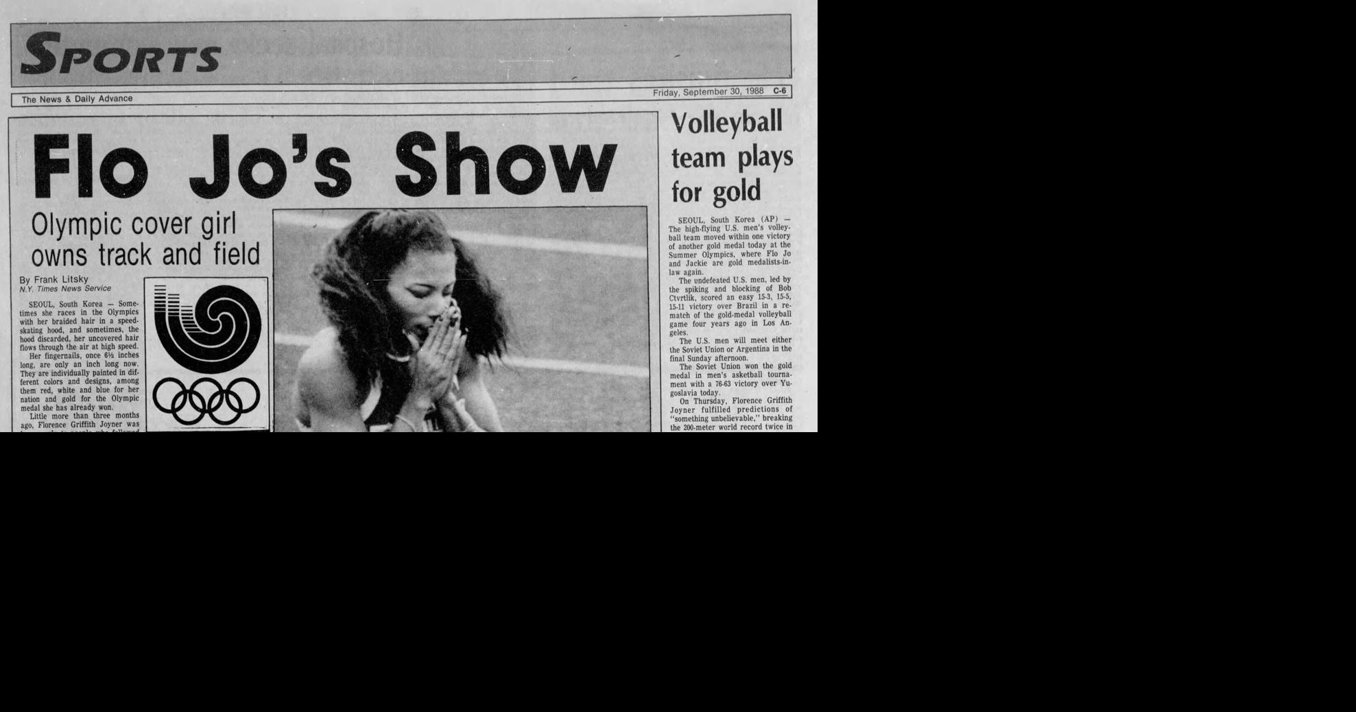 The News & Advance pages from past: Flo Jo runs to records