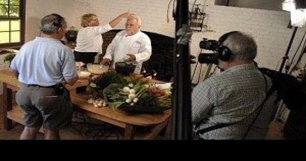 Filming 'A Taste of History.' Kitchen at Monticello sizzles again for ...