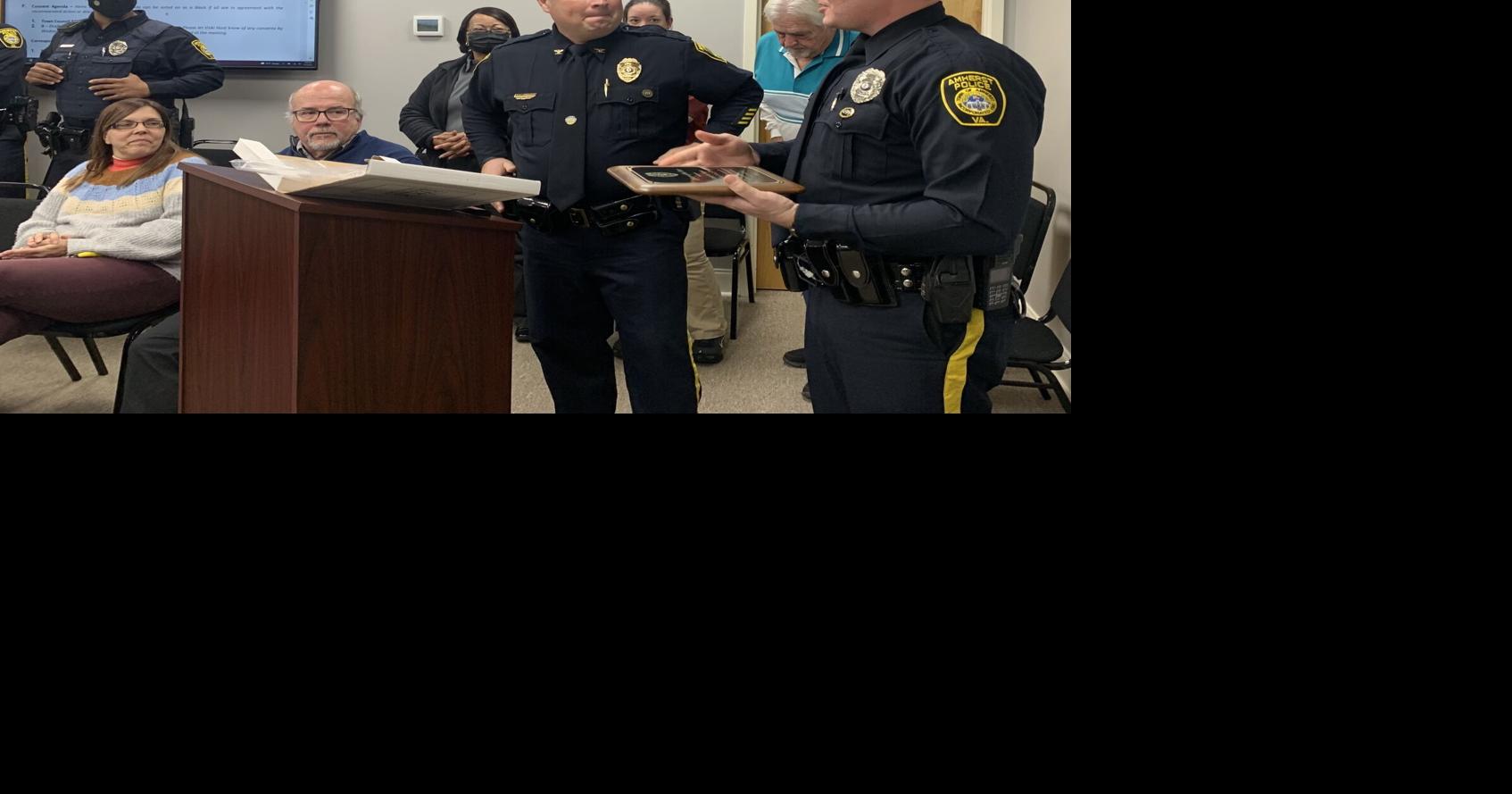 Amherst town police announces officer of the year award recipient