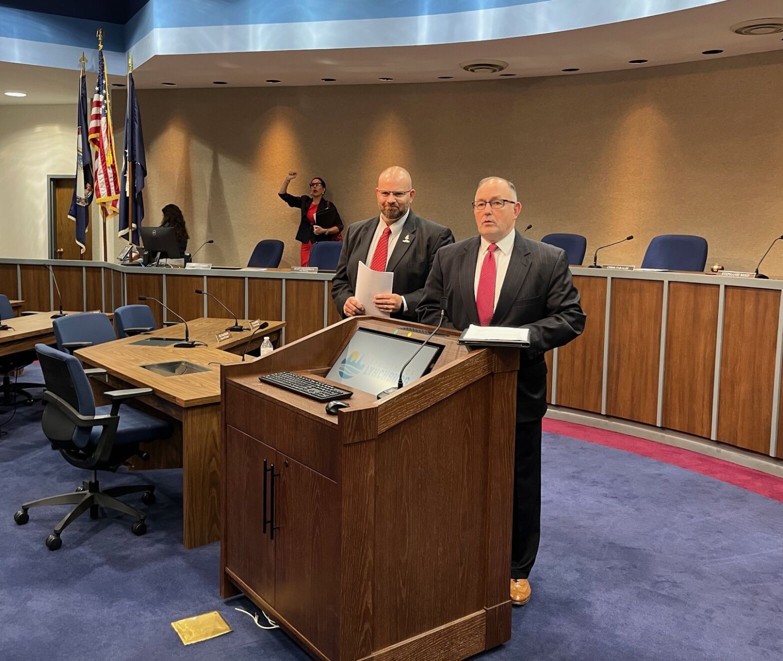 Early fireworks on display in Council Chambers after meeting