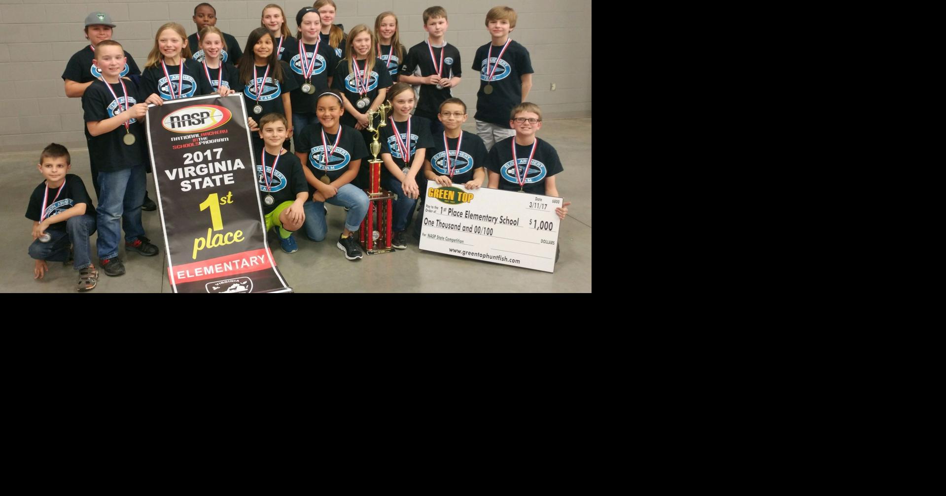 Elon Elementary archery team wins third straight state title