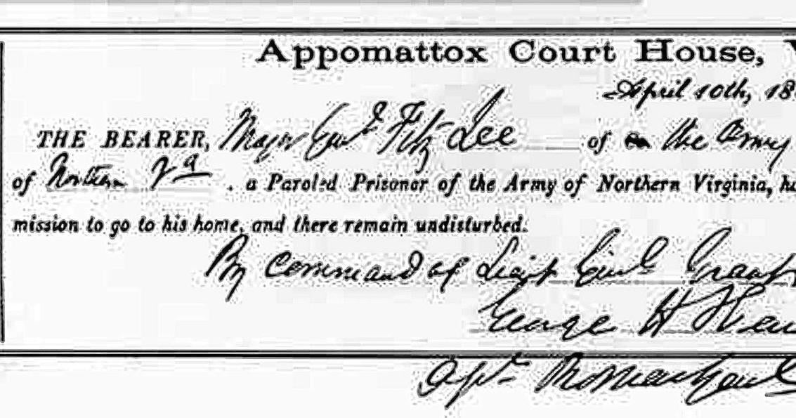 Appomattox 150th: 30,000 passes printed at tavern after somewhat ...
