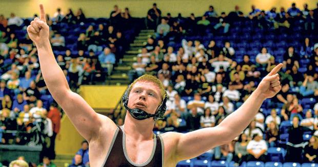 Freshman wrestler Jeffrey Allen is wrestling state champion