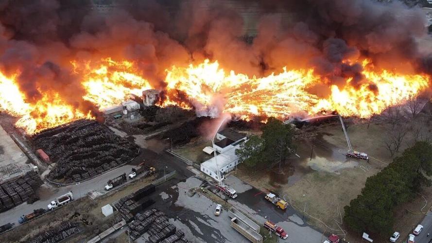 Salvage yard fire still burning in Dudley; cause under investigation ...