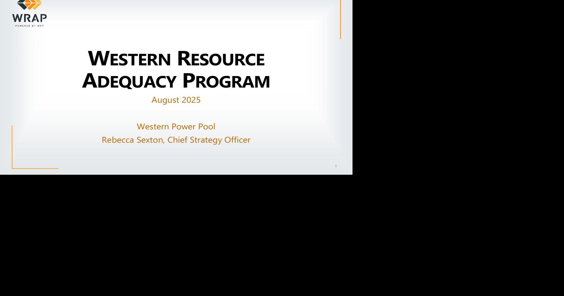 Rebecca Sexton, Western Power Pool - Resource Adequacy.pdf | | newsdata.com