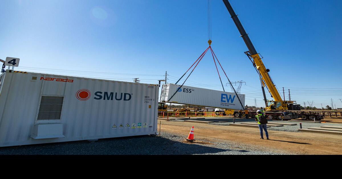 SMUD Receives First Six ESS Iron-Flow Batteries as Part of 200-MW ...