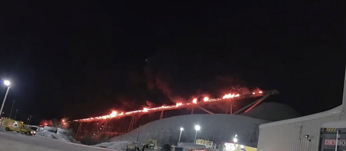 Kinross Fort Knox conveyor belt catches fire, no reported injuries ...