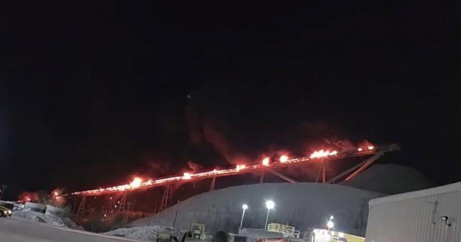 Kinross Fort Knox conveyor belt catches fire, no reported injuries ...
