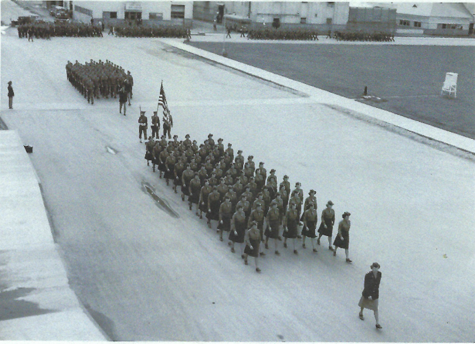 Women's Army Auxiliary Corps Major's daughter walks in mother's ...