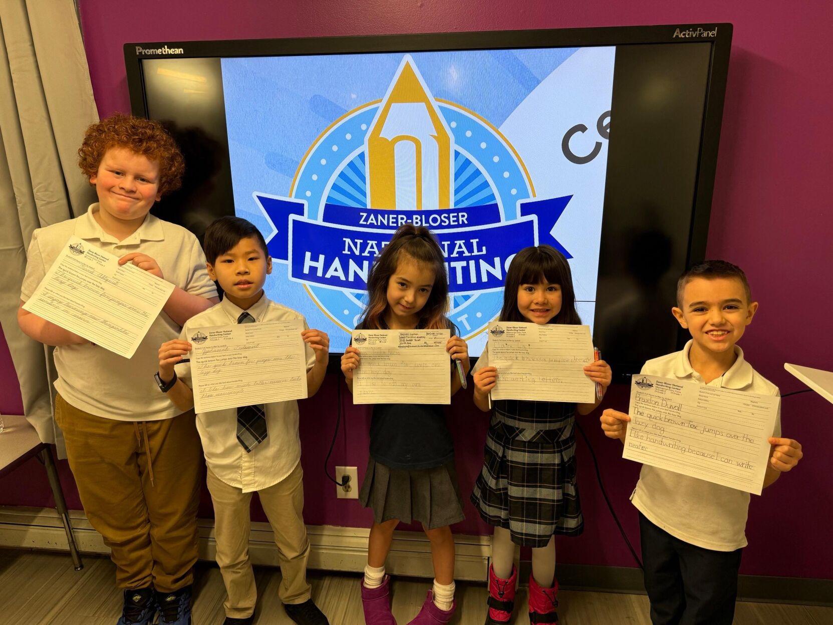 Perfect penmanship lands North Pole second-grade student a winning ...