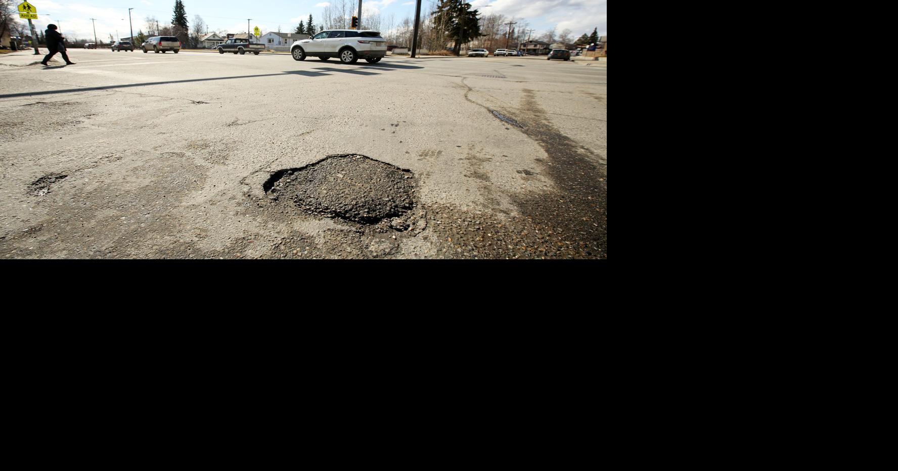 Water, weather cause potholes problems in Fairbanks | Alaska News ...