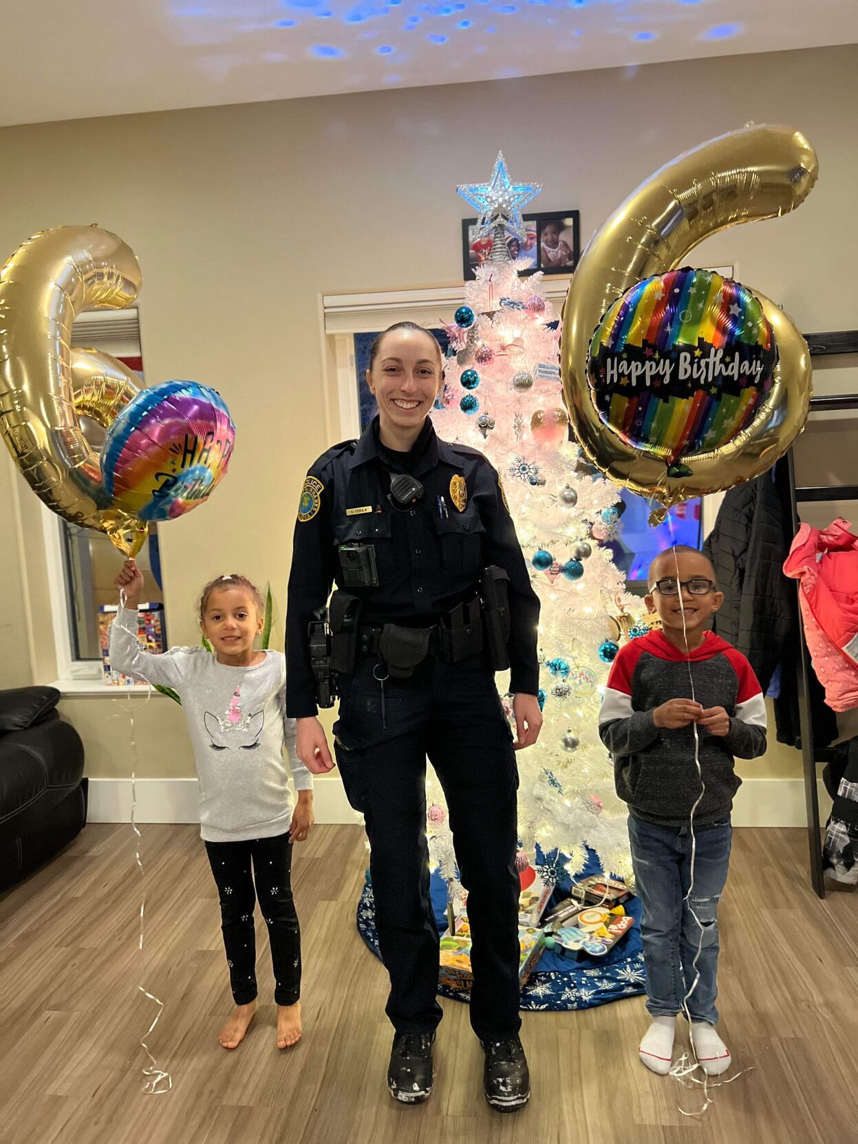 Fairbanks police officer makes birthday dreams come true for 6 year old ...