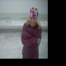 Spring break, Alaska style: Walking on half-frozen beach on Homer Spit ...