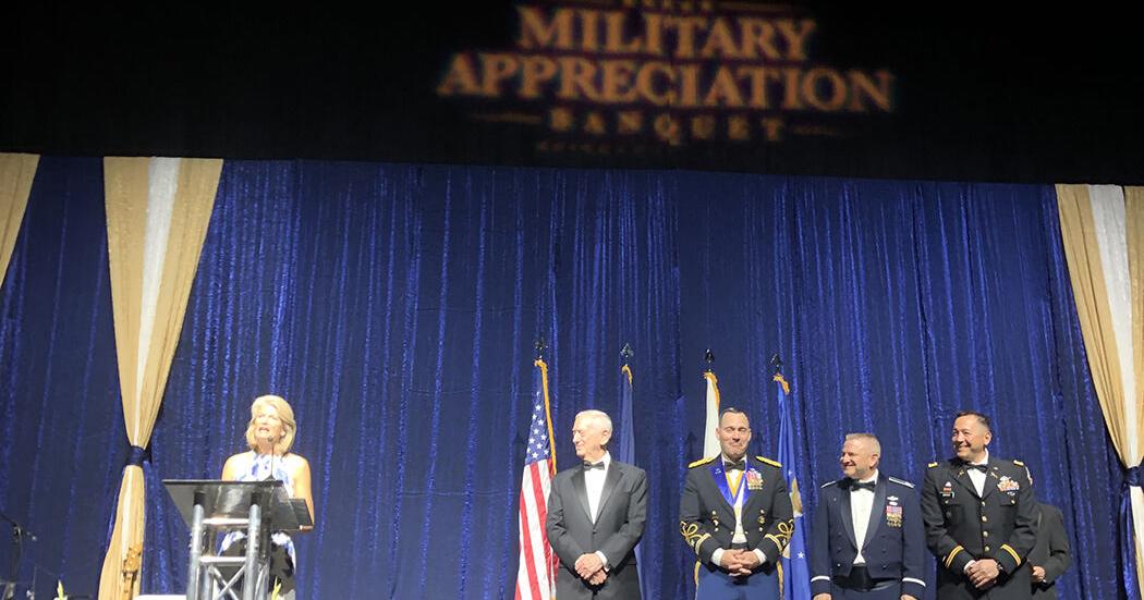 Military service celebrated with glitz and glamor at annual banquet ...