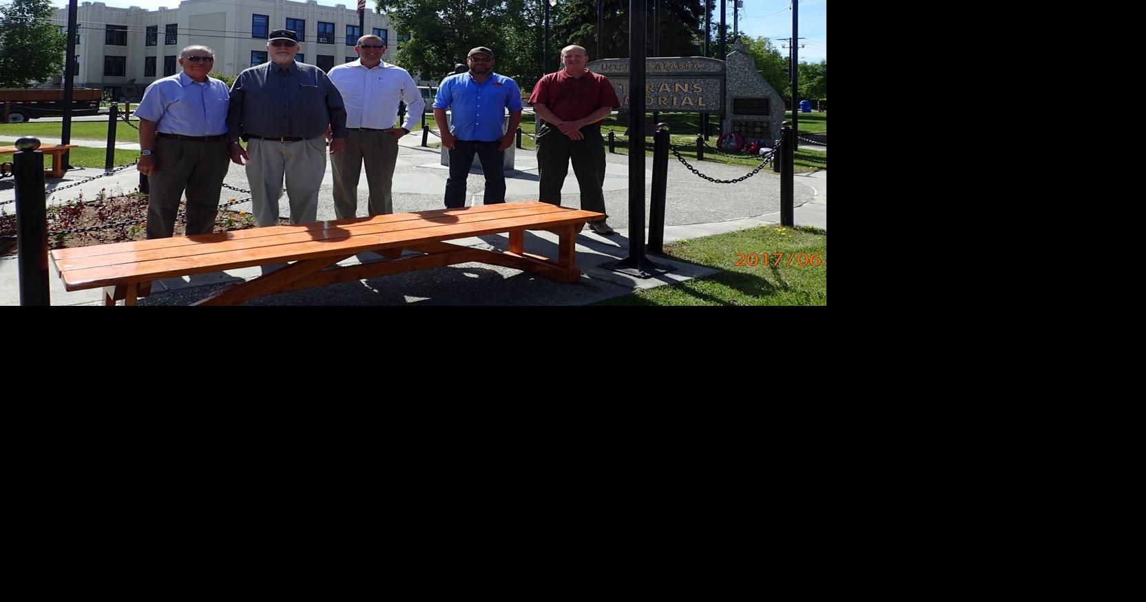 Veteran's Memorial Park has new benches crafted by Laborers Local 942 ...