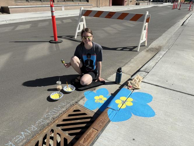 Artists paint downtown storm drains | Local News | newsminer.com