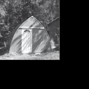 Bow-roof sheds are free-standing arched frames that are easy, cost ...