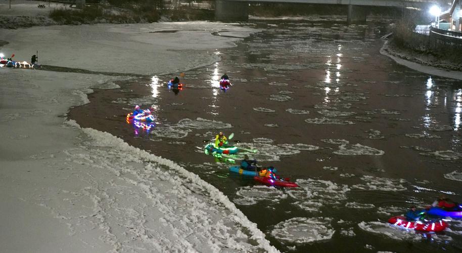 Thrills and chills: Lit-up boats do a final Chena float | Local News ...