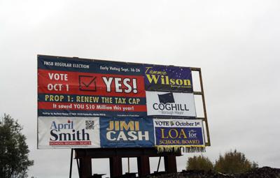 Richardson Highway campaign signs beg the question: What is a billboard ...