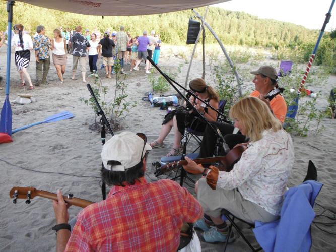 Dozens of people gather on Susitna gravel bar for weekend dance party ...