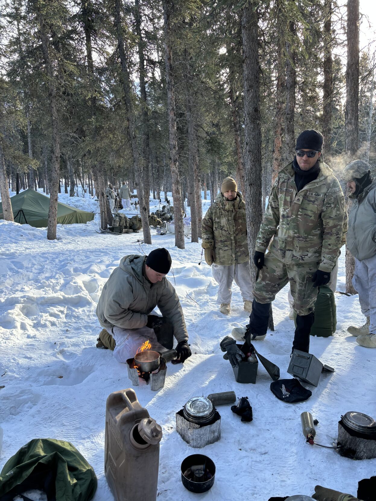 Military hosts cold weather survival training at Black Rapids ...