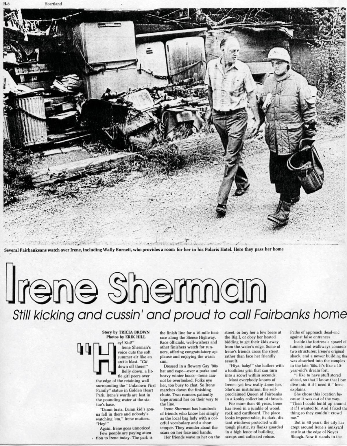 Irene Sherman -- Heartland Magazine 1988 | | newsminer.com