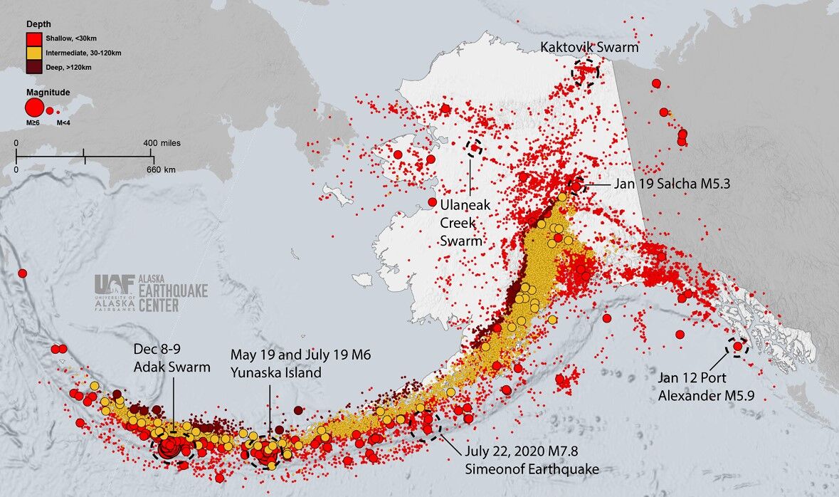 Earthquake activity in Alaska quieted a bit in 2024, but more ...