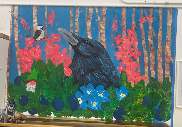 Longtime artist goes big with raven mural | Kris Capps | newsminer.com