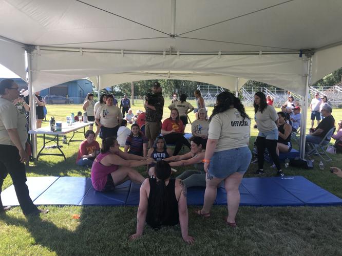 A Tanana woman and Fairbanks man won the Inuit stick pull at WEIO ...