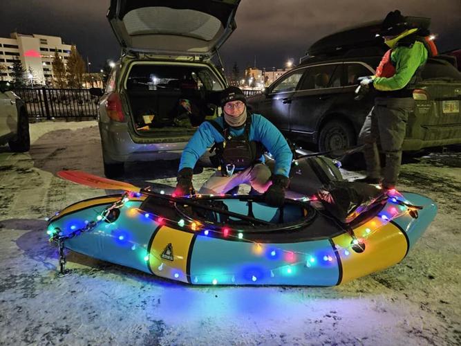Paddlers celebrate change of season with glow float | Kris Capps ...