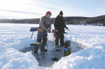 Ice fishing at Harding Lake: Going for the big ones | | newsminer.com
