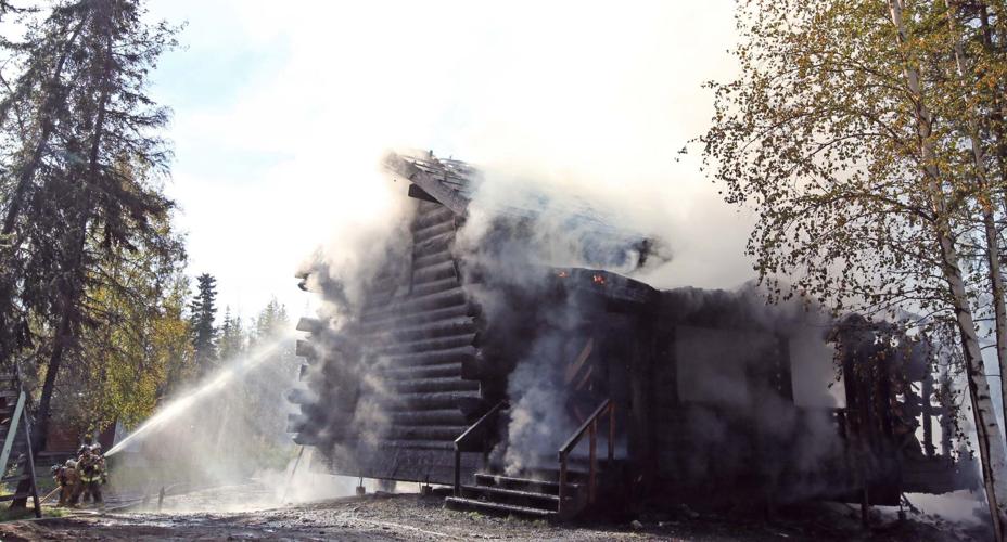 Fire burns two-story cabin in Goldstream Valley | Local News ...