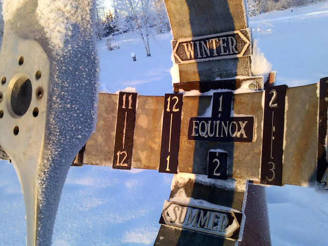 Fairbanks sundial marks winter solstice in the far north | Local News ...