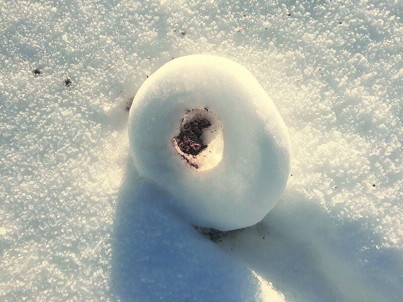 Nature rolls out an oddity: Snow doughnuts at Fort Knox | Our Town ...