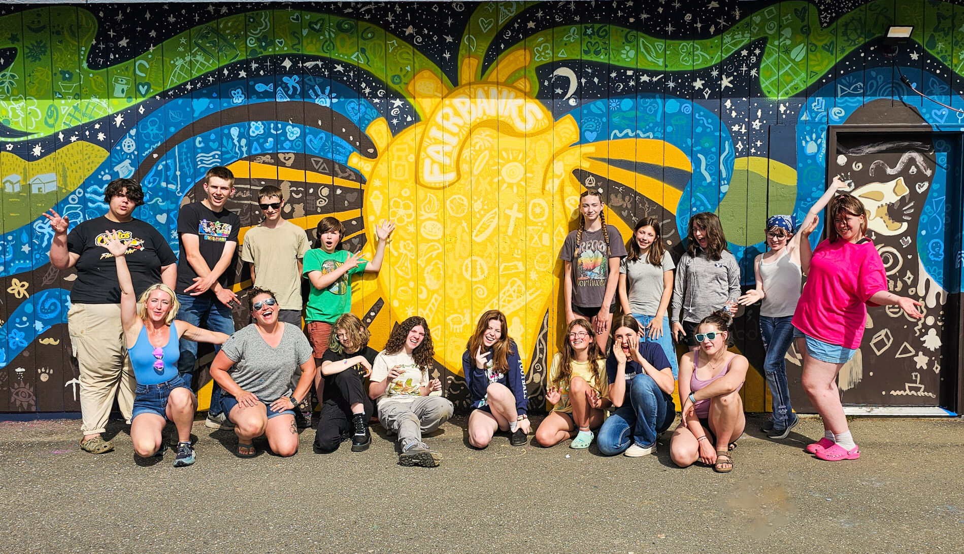 Collaboration leads to colorful new selfie spot mural at fairgrounds ...