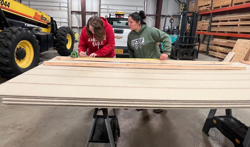 Carpentry class partners with Straw For Dogs to build doghouses | Kris ...