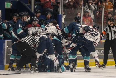 Anchorage Wolverines maintain dominance over Fairbanks Ice Dogs with 5 ...