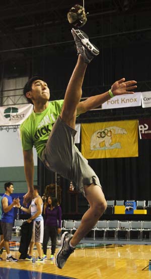 One foot high kick record tied at WEIO | Local/Community | newsminer.com