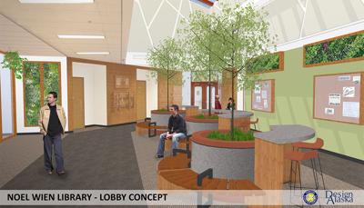 Noel Wien library lobby to get new trees this summer | Local News ...