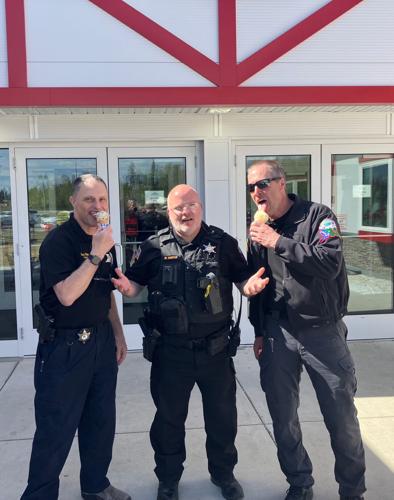 North Pole police promote bicycle safety with free ice cream cones ...