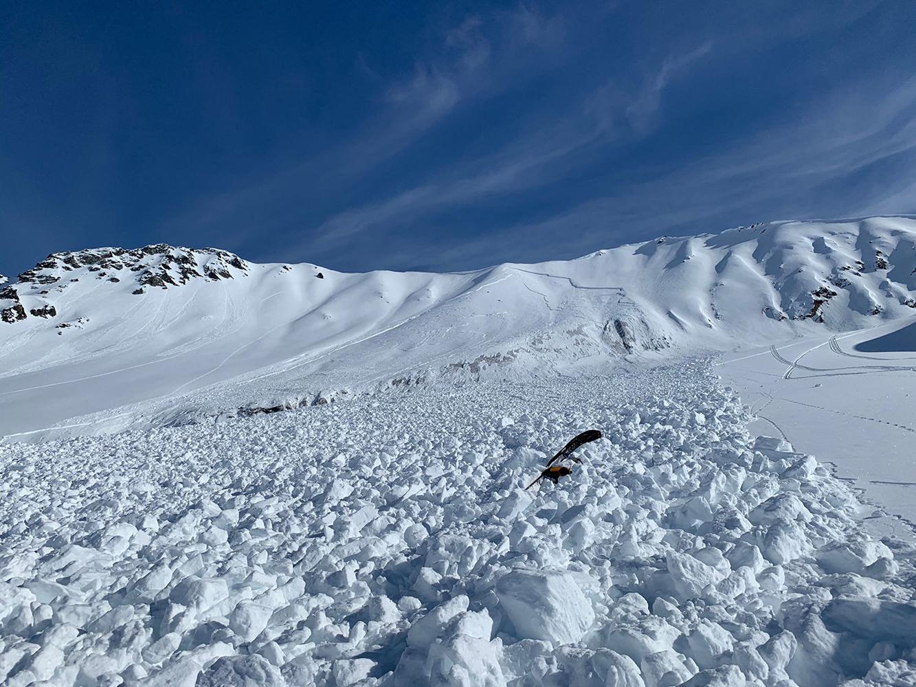 Palmer snowmachiners trigger large avalanche in Alaska Range, survive ...