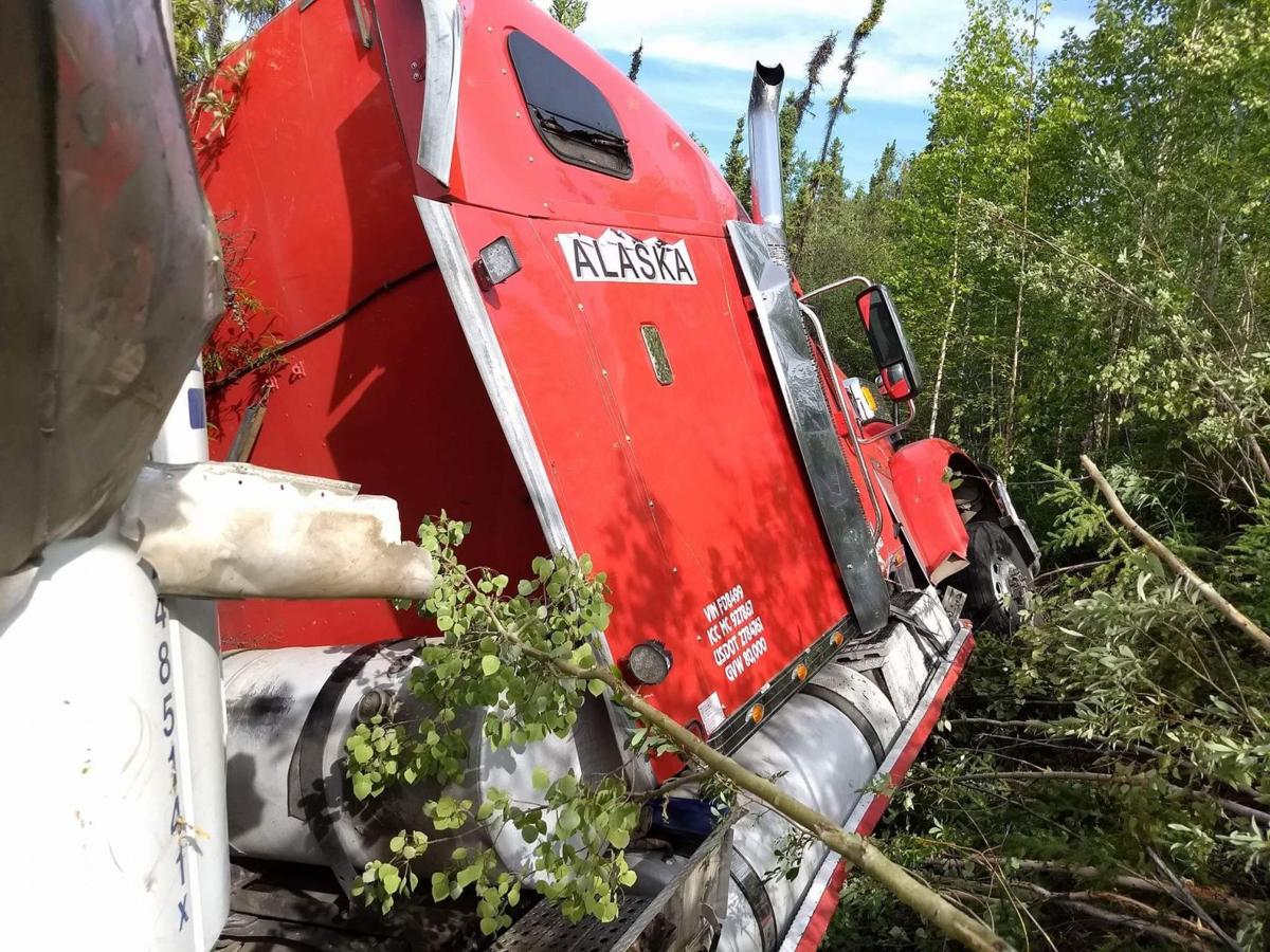 Truck carrying groceries flips, rolls over on Alaska Highway | Alaska ...