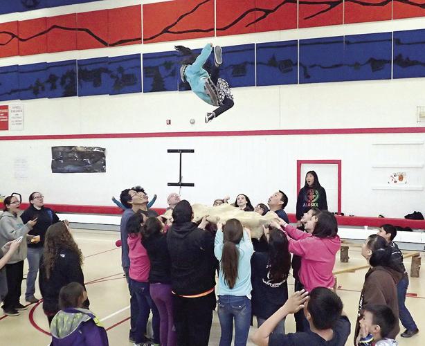 Moose skin blanket toss: Traditional game the most efficient way to ...