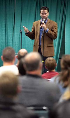 Alaska U.S. Senate candidate Joe Miller explains his positions at ...