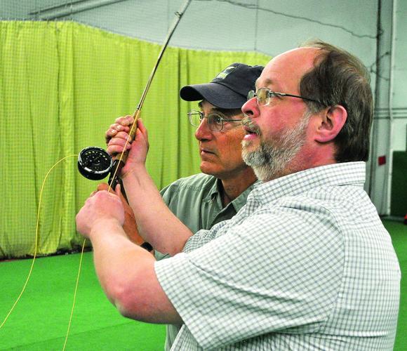 Fly casters take over Fairbanks indoor soccer field for winter practice ...