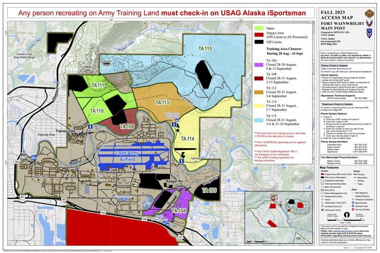Fort Wainwright releases 2023 fall hunting maps | Outdoors | newsminer.com