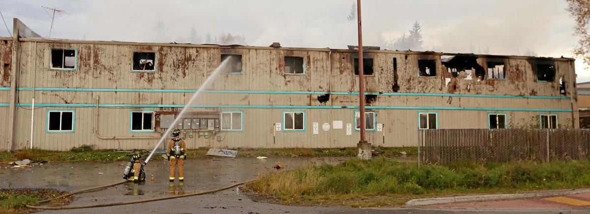 Crews fight large structure fire in west Fairbanks | Local News ...